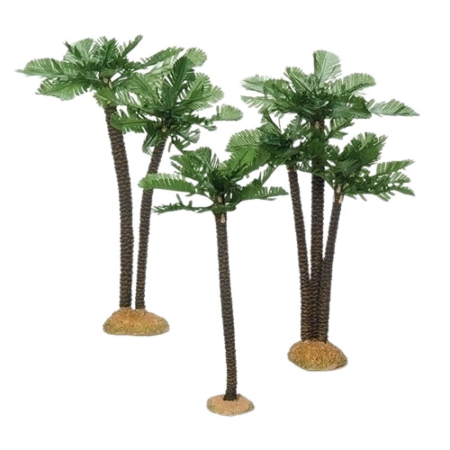 7.5 Inch Scale 3 Piece Palm Tree Set by Fontanini: FontaniniStore.com