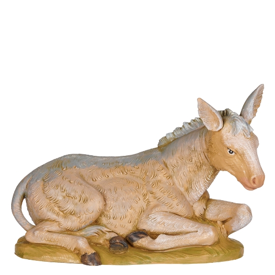 12 Inch Scale Seated Donkey by Fontanini: FontaniniStore.com
