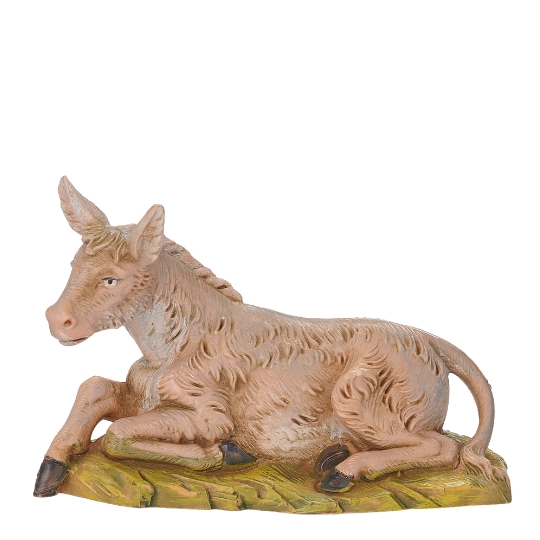 5 Inch Scale Seated Donkey by Fontanini