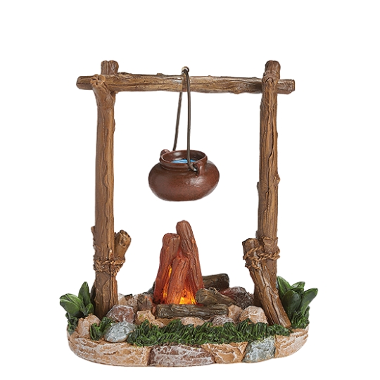 FontaniniStore.com: 7.5 Inch Scale LED Lighted Campfire by Fontanini